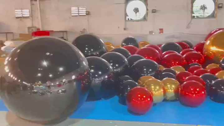 PVC Inflatable Metallic Mirror Ball Party Decor Giant Balloons ...