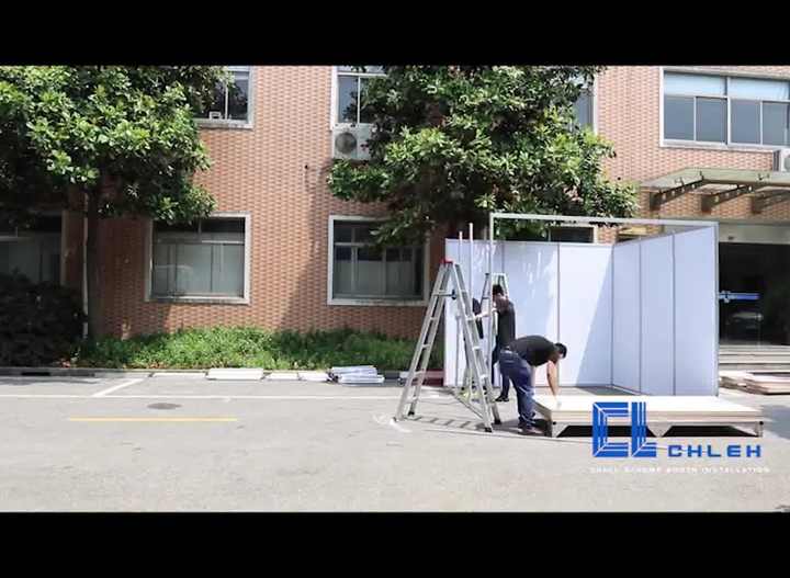 3x3 Shell Scheme Booth Design for Standard Exhibition Size