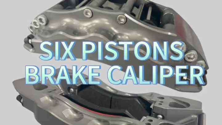 New 6-Piston Forged Aluminum Brake Caliper-Grey Performance Racing Car ...