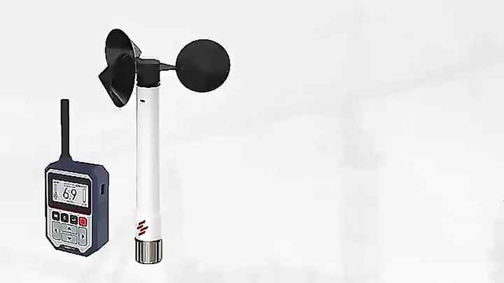 Mobile Crane Spare Parts Scarlet Wireless Anemometer WR-3 Plus Digital ...