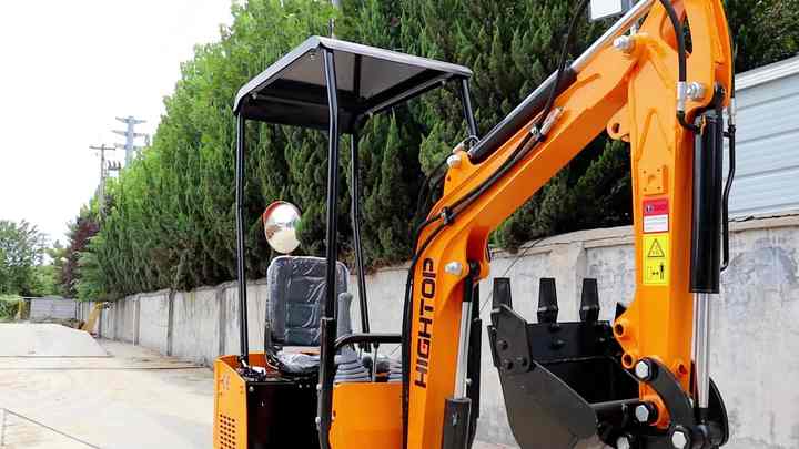 Mini Excavators With Boom Swing 1Ton Digger Cab EPA EURO 5 Standard ...