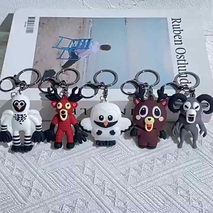 99 Nights in the Forest Keychain Movie Anime Figures Deer Owl Monster ...