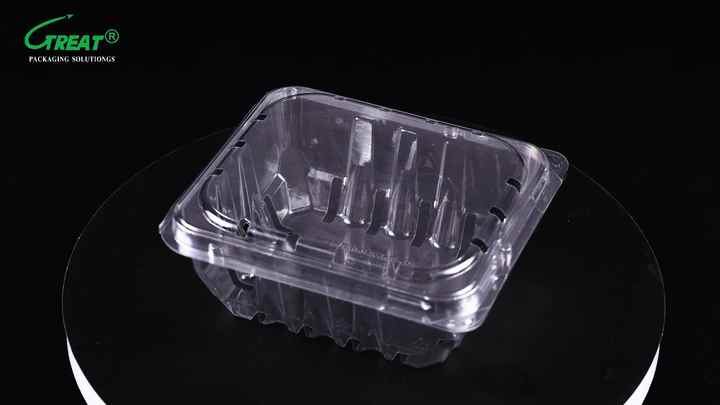 Clear Transparent Plastic Strawberry Cherry Tomato Blueberry Clamshell ...