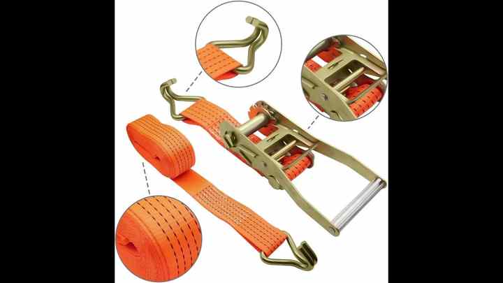 1" 2" 3" 4" Inch Heavy Duty 1T 2T 3T 10T Ratchet Straps Tie-down Cargo ...