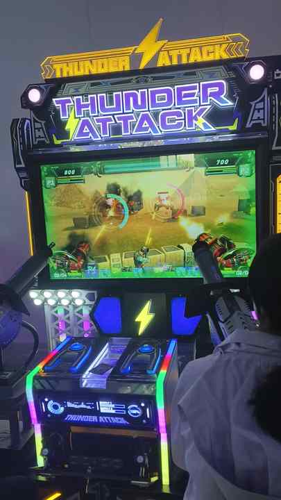 2025 New Arrival 2-Player Thunder Attack Shooting Video Game Machine ...