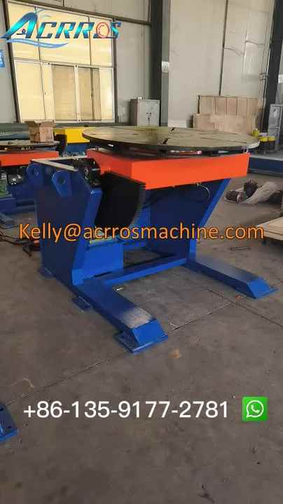 Remote Control Welding Positioner 3ton Duty Loading Automatic Flip ...