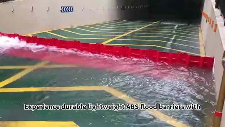 Portable L-Shape Plastic Flood Barrier Temporary Home Protection ...