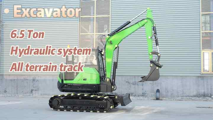 EACHAN Euro 5 Engine Crawler Excavator 6.5 Ton All Terrain Rubber ...