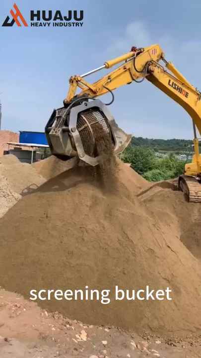 Heavy Duty Excavator Power Screen Bucket Soil Screening Skeleton Loader ...