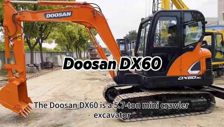 Original Excavator Doosan Dx60 Mini 6 Ton Digger Doosan Dx60 ...
