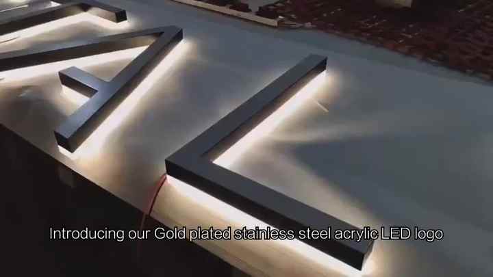 Dropshipping 3D Backlit Sign Led Signage Custom Outdoor Led Letter ...