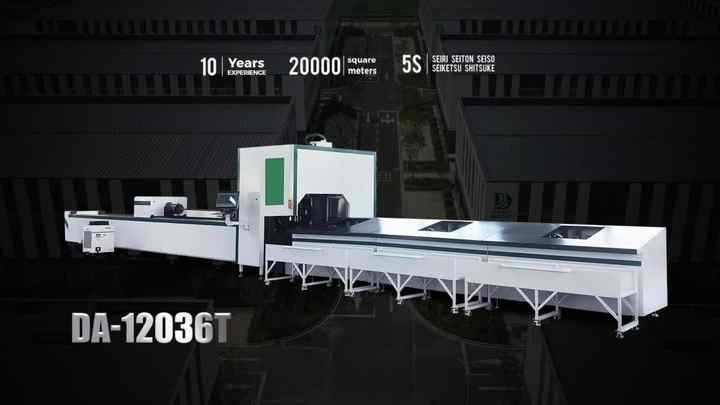 Short Tailings Side Mounted Two Chucks Pipe Tube Laser Cutting Machine ...