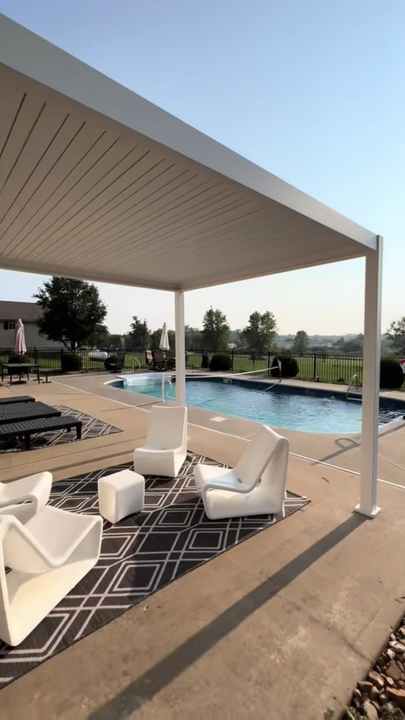Outdoor Gazebo Garden Courtyard Villa Shade Pavilion Leisure Backyard ...