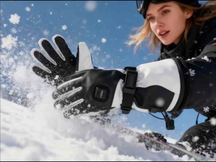 AceWarm Electric Heated Winter Ski & Snowboard Gloves for Men ...