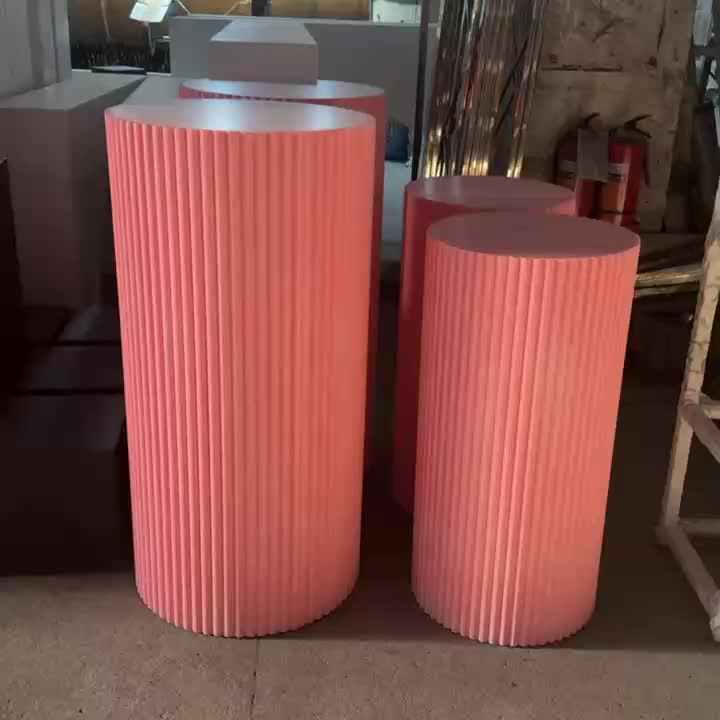 Simple PVC Pink Cake Column for Baby Shower & Weddings
