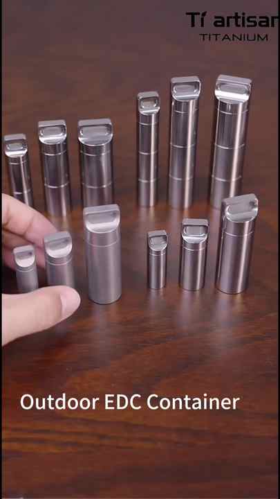 Titanium Waterproof Pill Box - Ideal for Outdoor Adventures