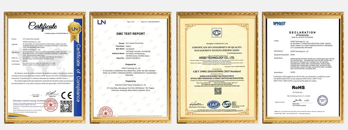 HiOSO Technology Co., Ltd. - Optical Line Terminal, Optical Network Unit