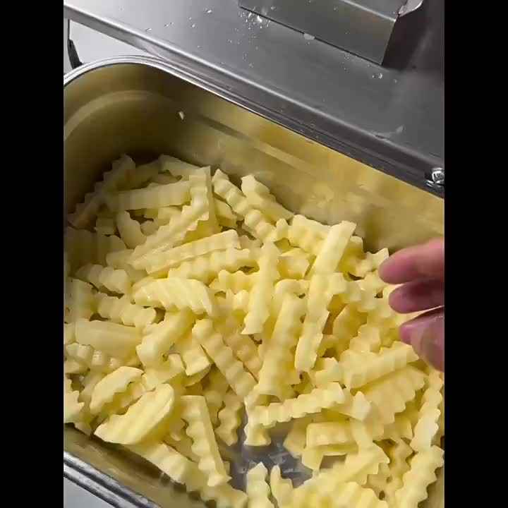 Stainless Steel Wavy Potato Cutter - Durable & Efficient