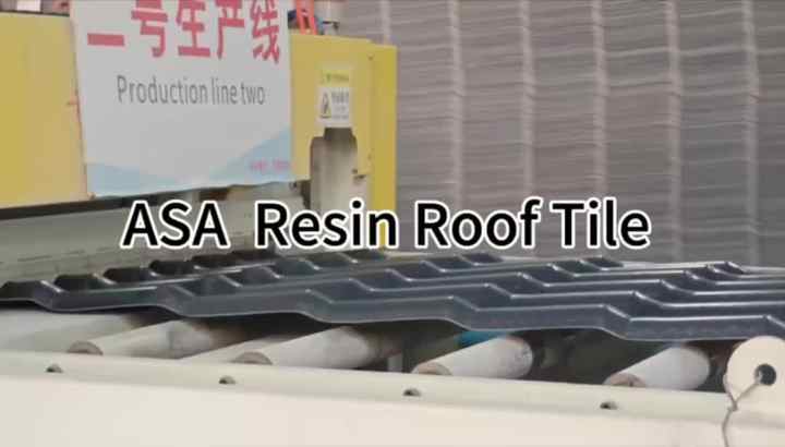 ASA Plastic Resin Roof Tiles Coated Architectural Roofing Sheets ...