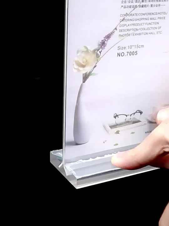 A5 Acrylic Sign Holder T Shape clear Plastic Sign Holder A5 Double ...
