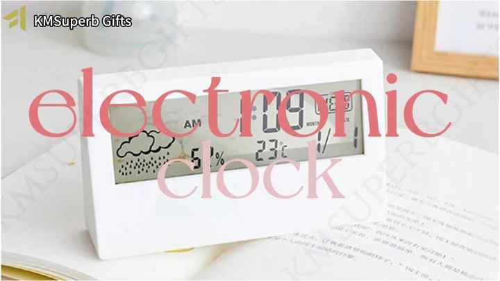 2026 Desk Clock Digital Custom Rectangular LCD Temperature Humidity ...