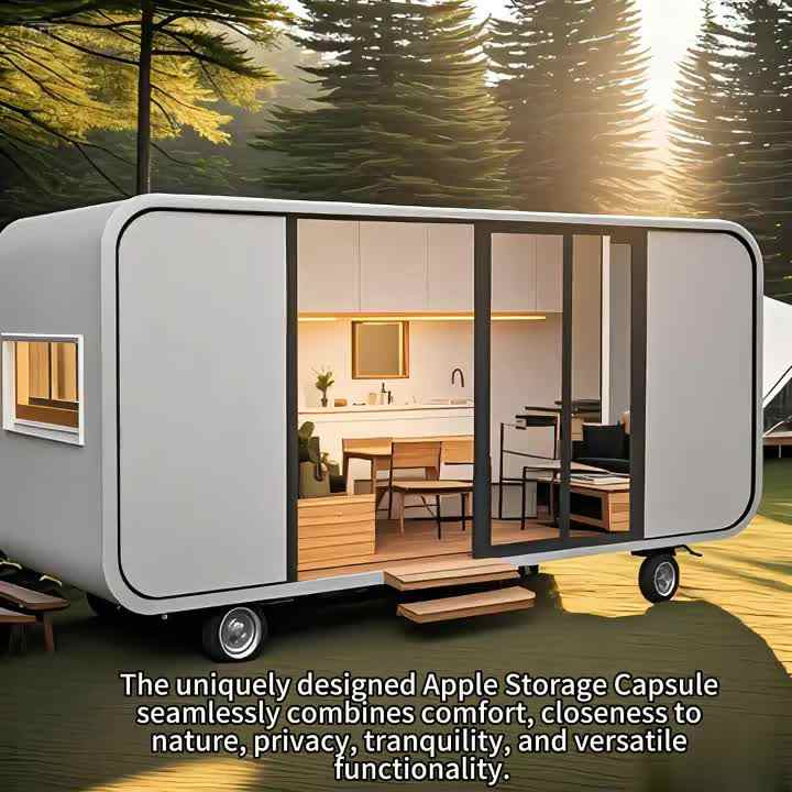 Luxury Prefab Modular Office Pod Mobile Tiny Home with Sandwich Panel ...