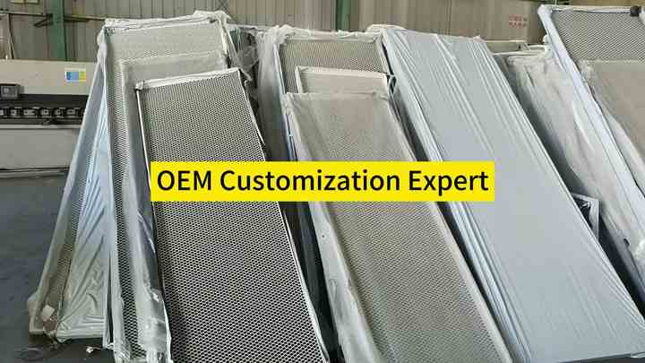 OEM Custom Modern Fireproof Expanded Aluminum Mesh Ceiling Panel for ...