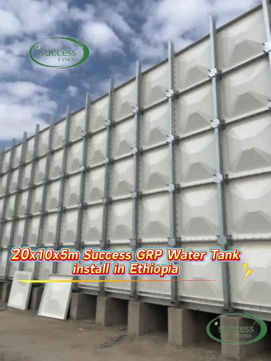 1000m³ Ethiopian GRP FRP Water Tank, Agricultural Irrigation Water ...