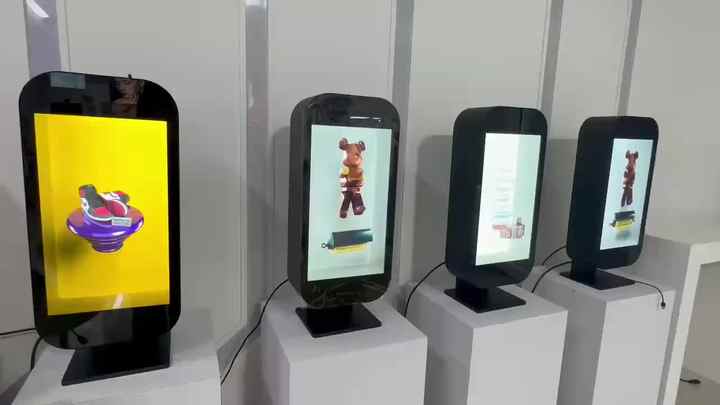 Indoor AI 3D Hologram Display - Interactive Holographic Showcase