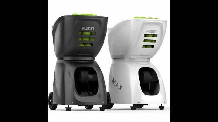 Intelligent Tennis Ball Machine Coach APP Control Pusun Padel Tennis ...