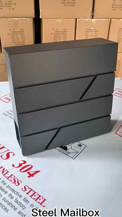 Villa Outdoor Antirust Steel Mailbox Enlarged Mailboxes Wall Mounted ...