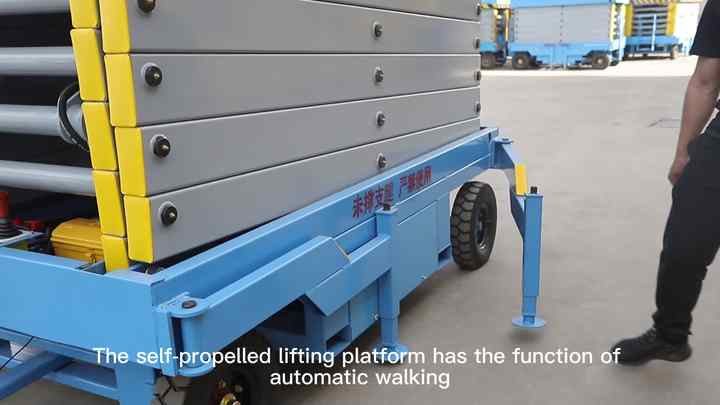 China Electric Scissor Lift Telescoping Platform 1000kg Load Capacity ...