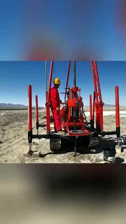 Crawler Hydraulic Diesel Engine Max 200m Deep Hole Water Well Core ...