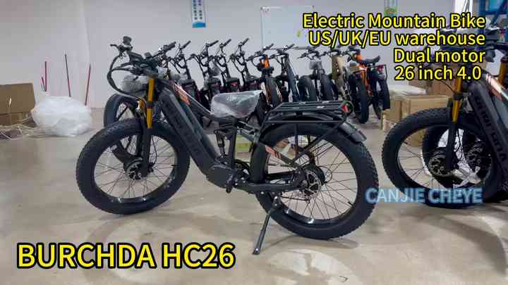 US Stock ELECTRIC BIKE for 2025 Electric Snow Bike Burchda HC26 48V30AH ...