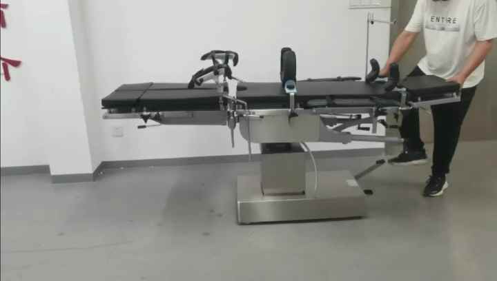 3008 Manual OT Table 304 Stainless Steel Double Table Tops Operating ...