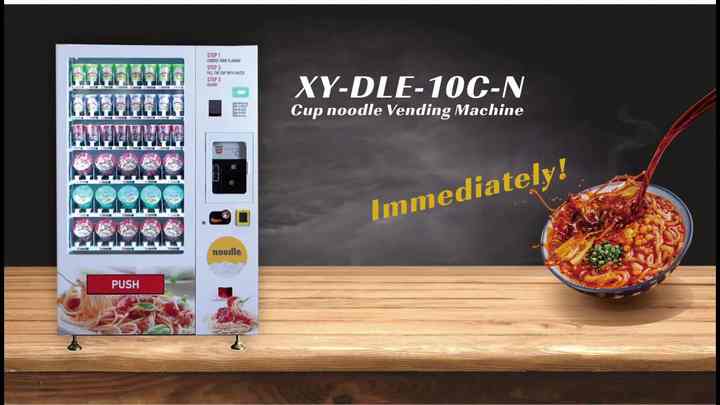 XY Ramen Vending Machine Instant Cup Noodle Vending Machine with Hot ...
