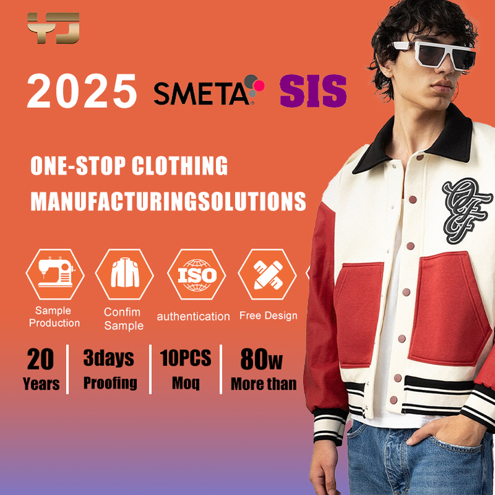 Custom Logo Varsity Jacket Leather Sleeves Embroidery Black Couple ...