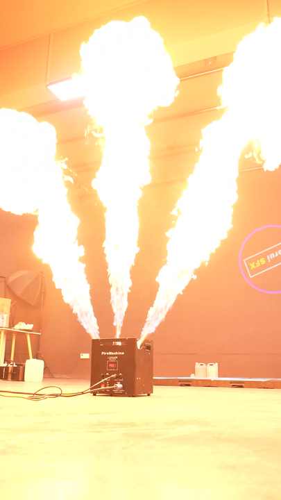 SITERUI 200W DMX Three-Head Flame Jet Machine 200W Spray Fire Projector ...