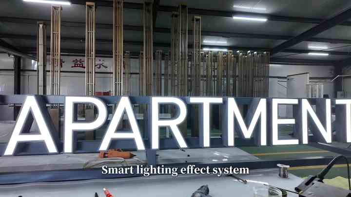 New Design 3D Rose Gold LED Channel Letter Sign Business Decoration ...