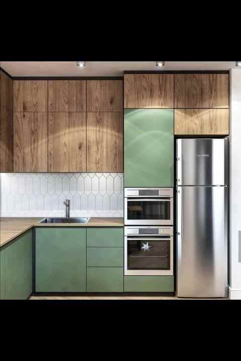 NICOCABINET Modern Modular Kitchen Cabinets Ready Assemble Good Lacquer ...