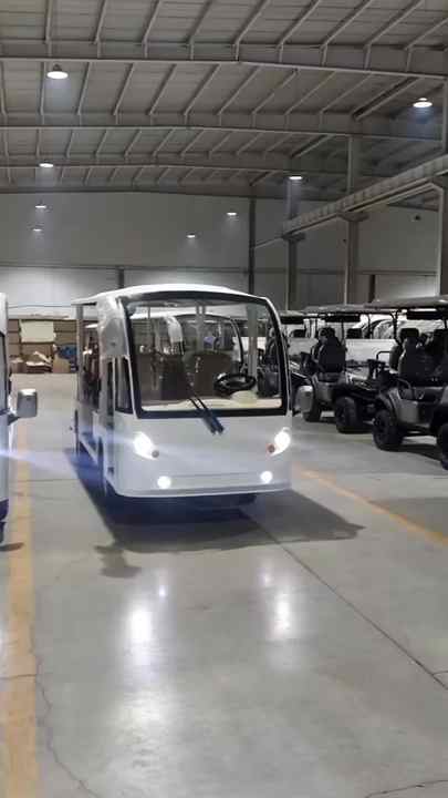 11 Seater Electric Mini Bus Waterproof EV Shuttle Bus Sightseeing Car ...