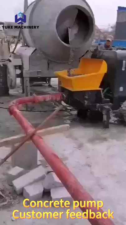 High Pressure Concrete Pump Machine Self Loading Cement Concrete Pump ...