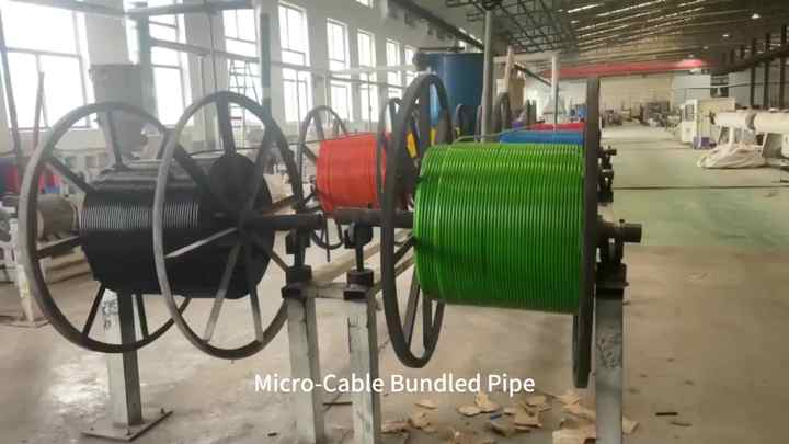 HDPE Pipe MicroDuct with 7 Ways 14/10 12/8 10/6 mm Bundle 100m Length ...