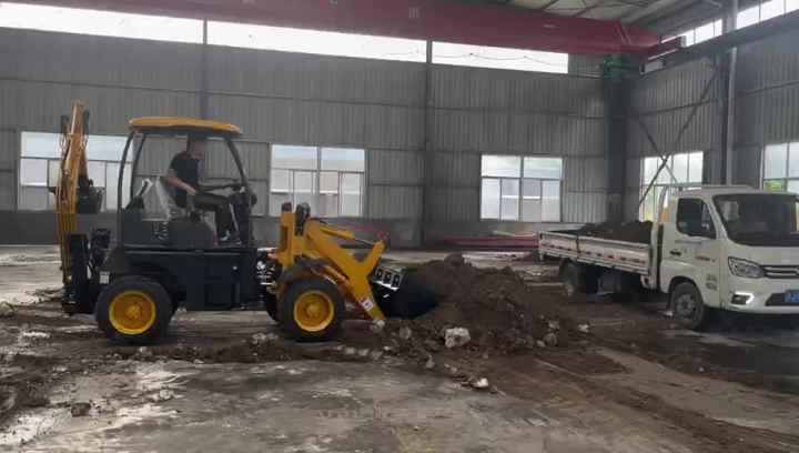 TOHO Backhoe Earthmoving Machinery Backhoe Excavator diesel Skid Steer ...