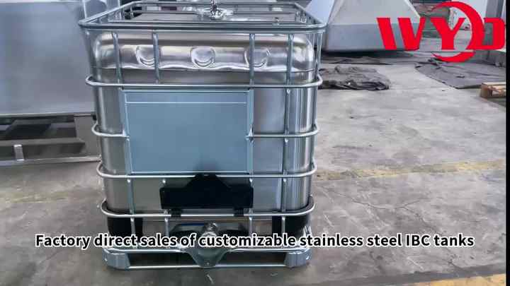 Food Grade ISO9001 Certified 1.5-2.0MM Thick IBC Tank Stainless Steel ...