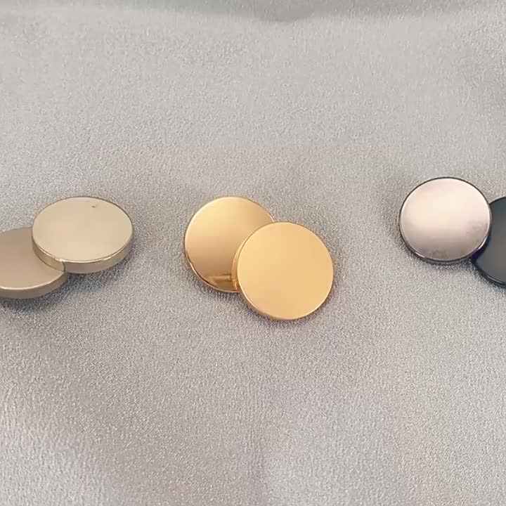 Custom Round Matt Gold Buttons - Perfect for Fancy Garments