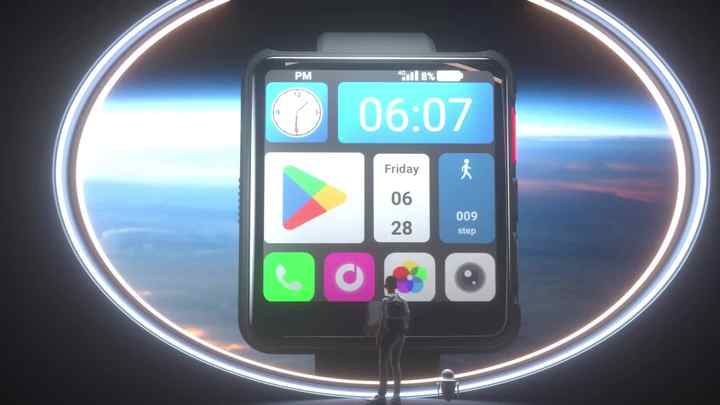 4G Smart Watch Dual System IPS Large Screen 5.0MP Dual Camera Android ...