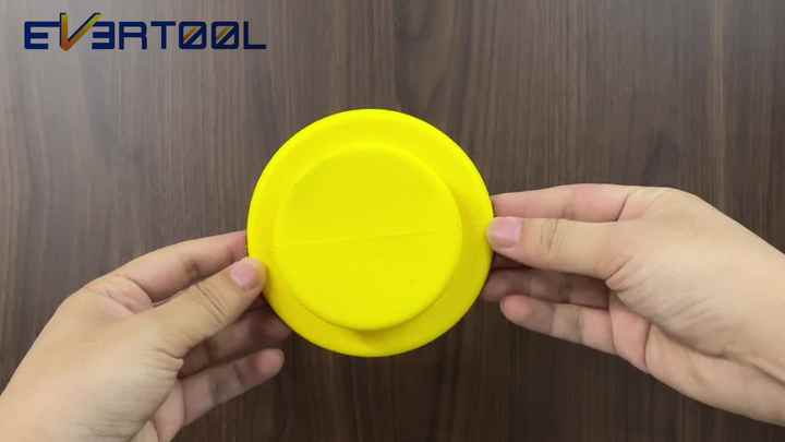 EVERTOOL Hand Sander Sanding Grip Pad 115mm Round Shape Yellow Hand ...