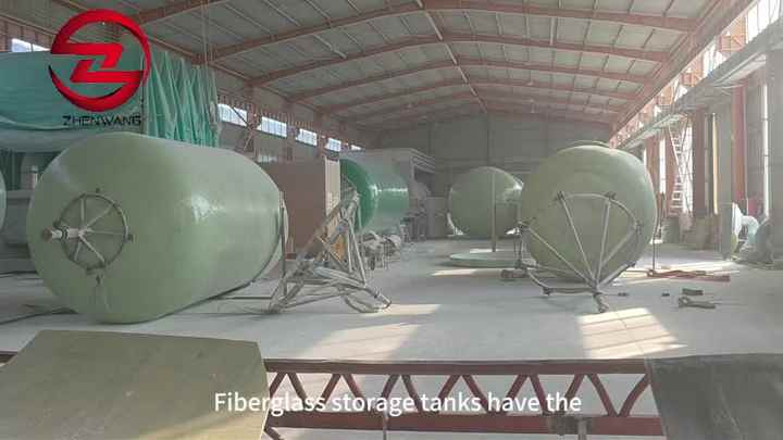FRP/GRP Industrial Storage Tanks Custom-Built Corrosion Resistant ...