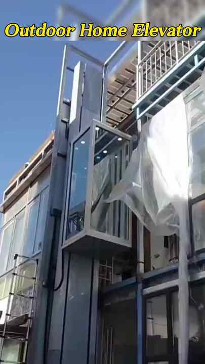 3 Floor Vertical Home Lift - Residential Elevator for Villas, Hydraulic ...